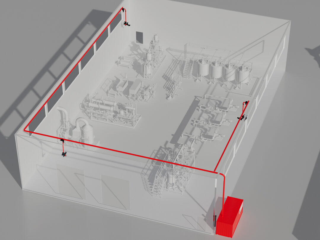 Self-Contained Fire System with Onboard Water Supply